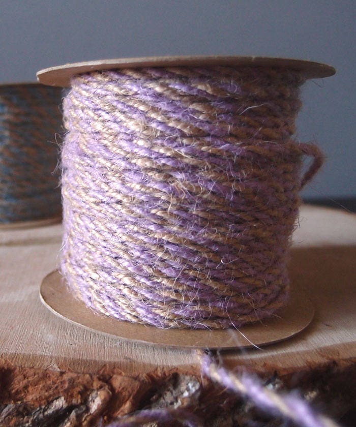 Jute Twine Cord Ribbon Bi-colored Two-tone 5/64-inch 50 - Etsy
