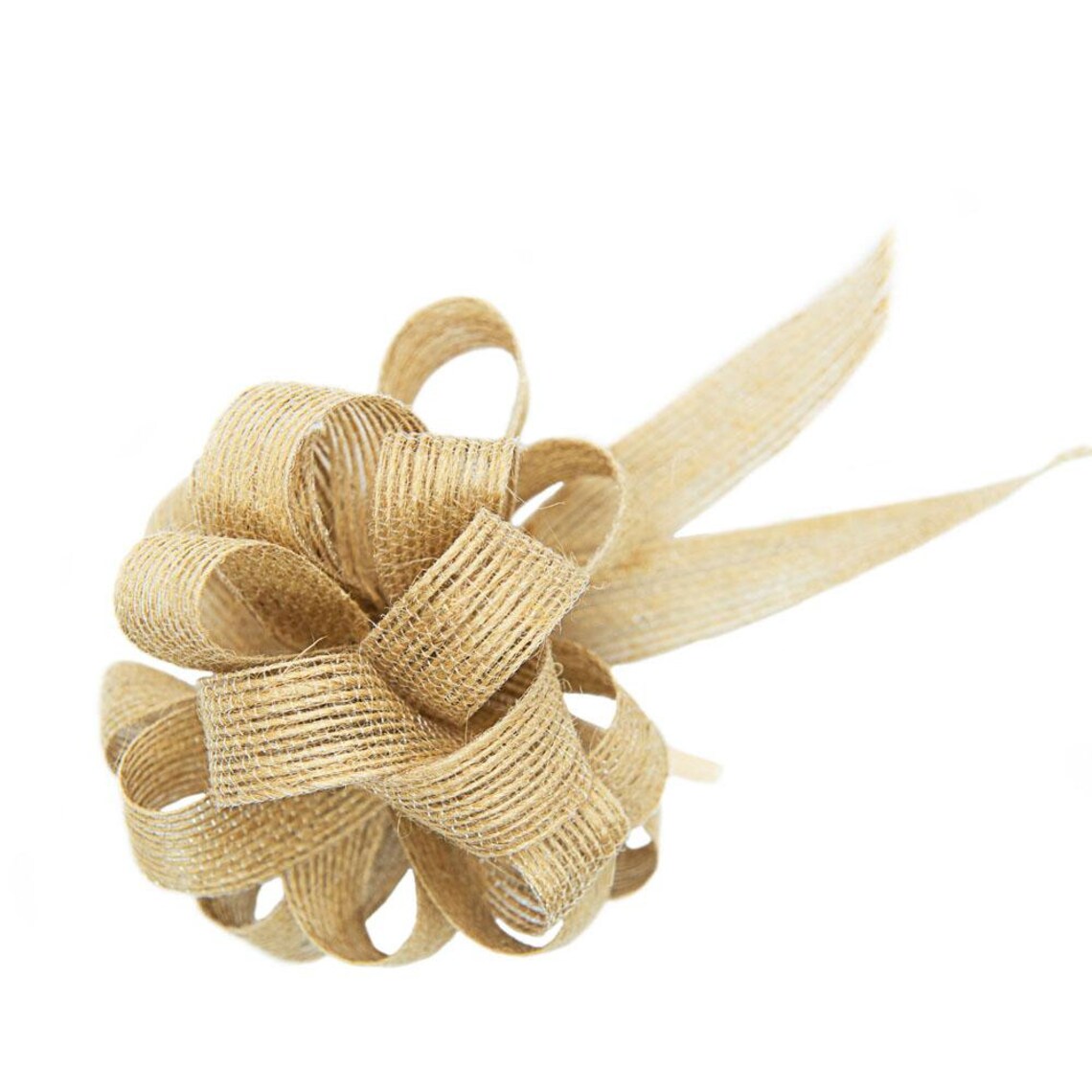 Natural Jute Arabesque Ribbon Pull Bow 18 Loops by 5/8 - Etsy