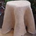 Round Jute Burlap Table Cover Overlay Finished Edges - 60 Inches ...