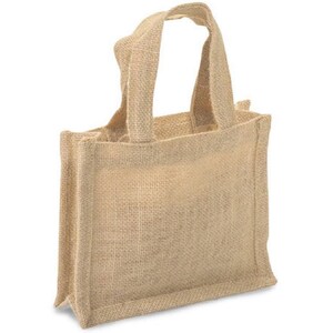 Small Burlap Party Favor Bags Jute Gift Tote Bags (pack of 6) - Choose ...