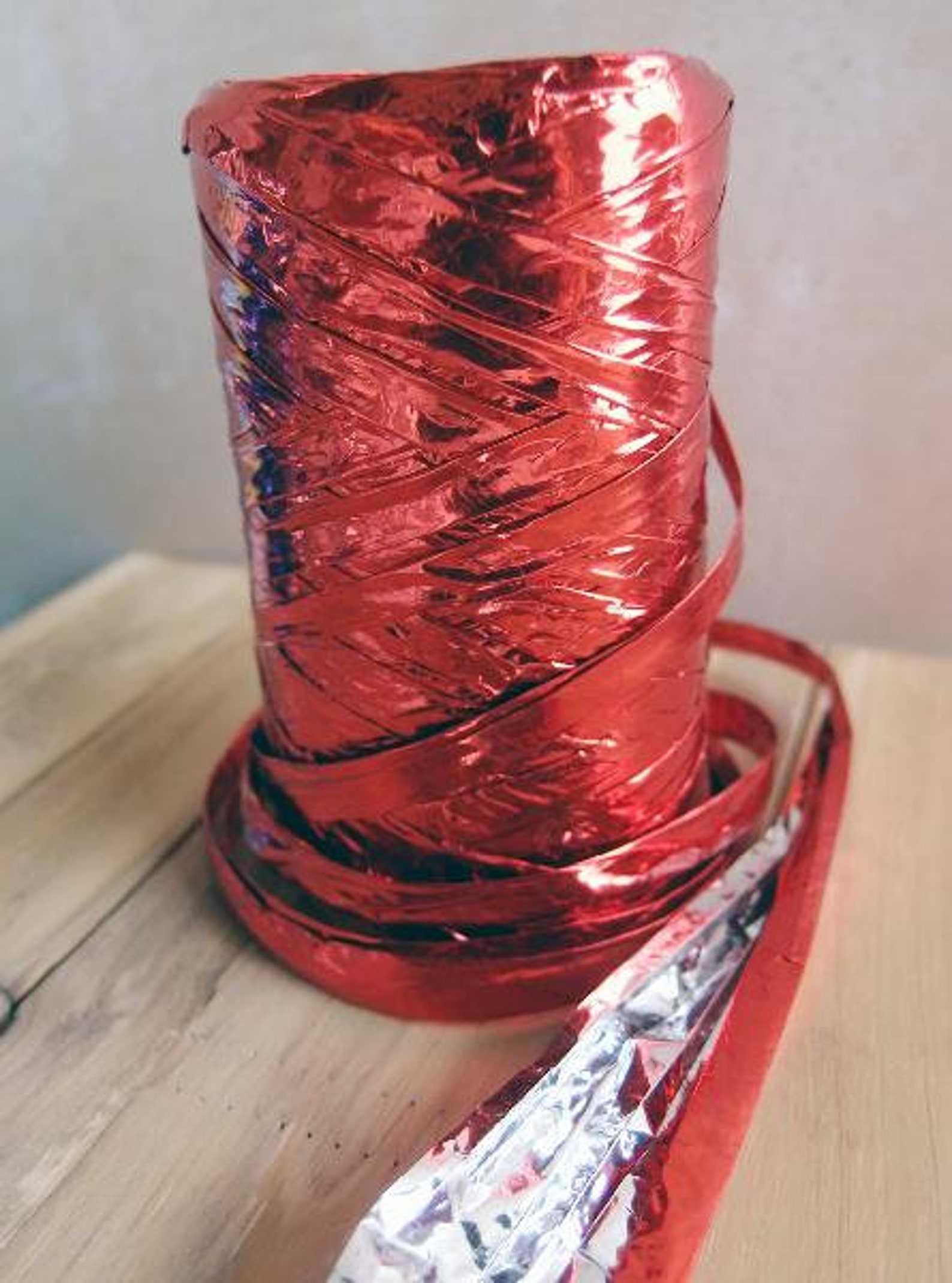 Shiny Metallic Upscale 5mm Raffia Roll - 50 Meters - Choose Colors ...