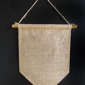 Hanging Wall W/ Wooden Rod and Cord Pennant Banners - 6 PIECES * Free ...