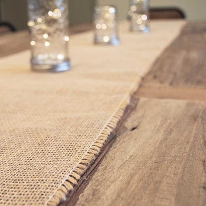Burlap Rustic Wedding Party Country Barn Table Runners With - Etsy