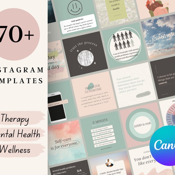 Instagram Health Template - Etsy