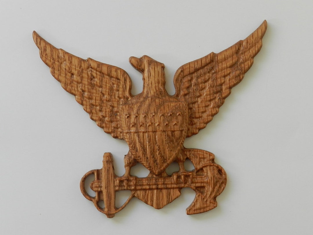 United States Coast Guard Officer's Eagle Combination Cap Device - Etsy