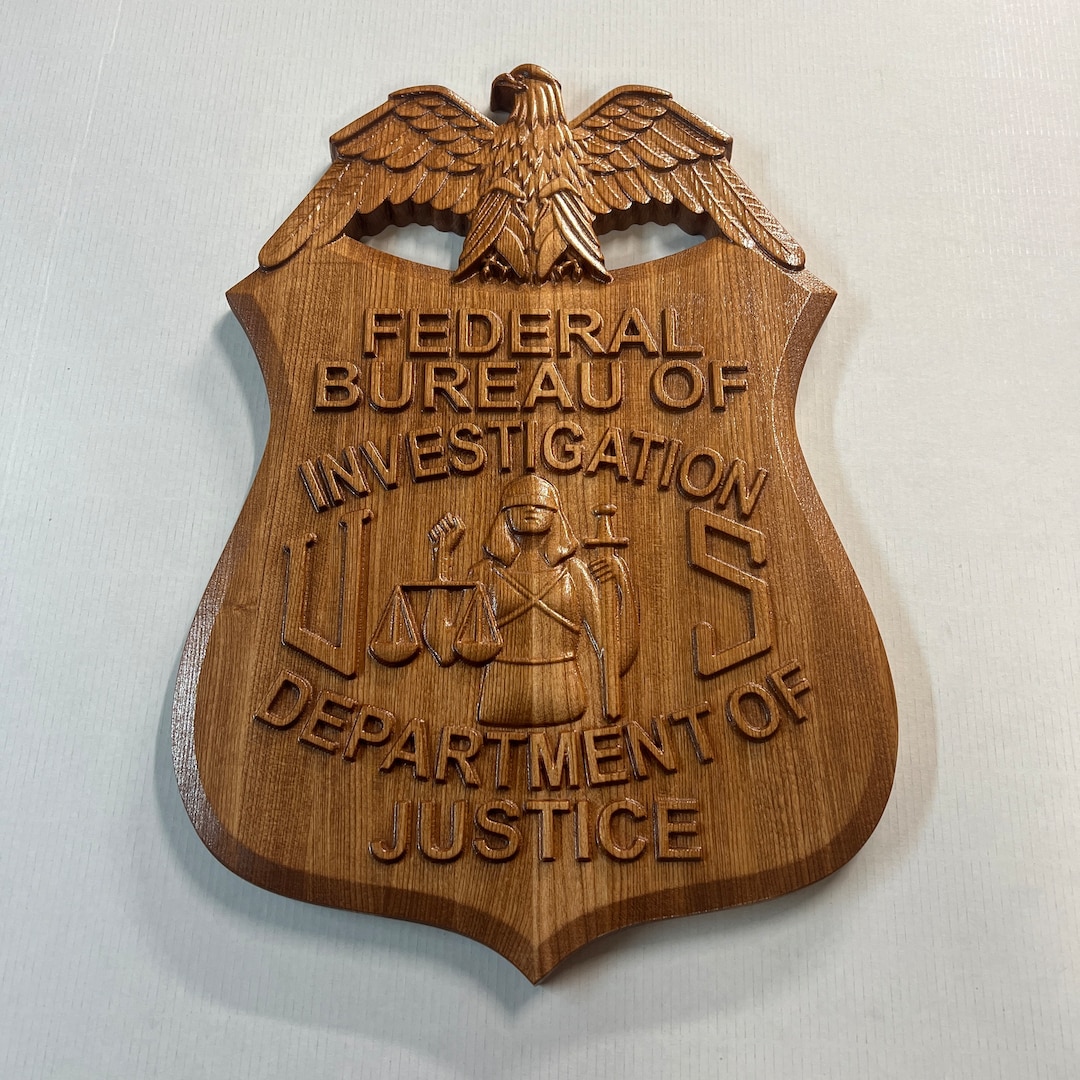 Federal Bureau of Investigation FBI Badge Plaque - Etsy