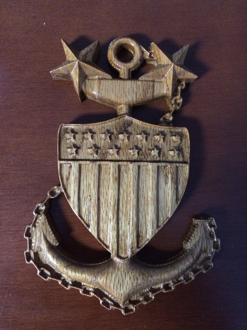 Master Chief Petty Officer Anchor. USCG MCPO. E-9 United - Etsy