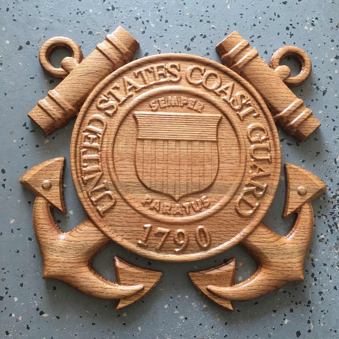 United States Coast Guard Enlisted Combination Cap Device. Coast Guard ...