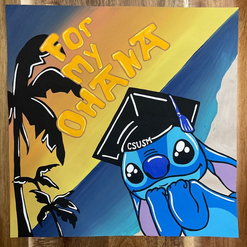 Hand Painted Graduation Cap Topper Customized Graduation Cap - Etsy