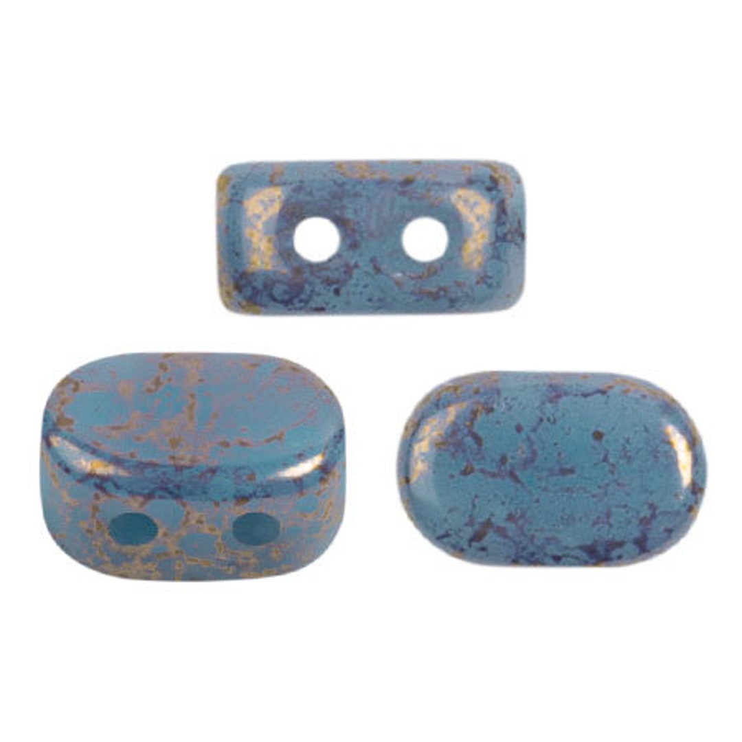Lipsi Par Puca Beads, Opaque Aqua Bronze, Czech Glass 7X4MM, 63020 ...