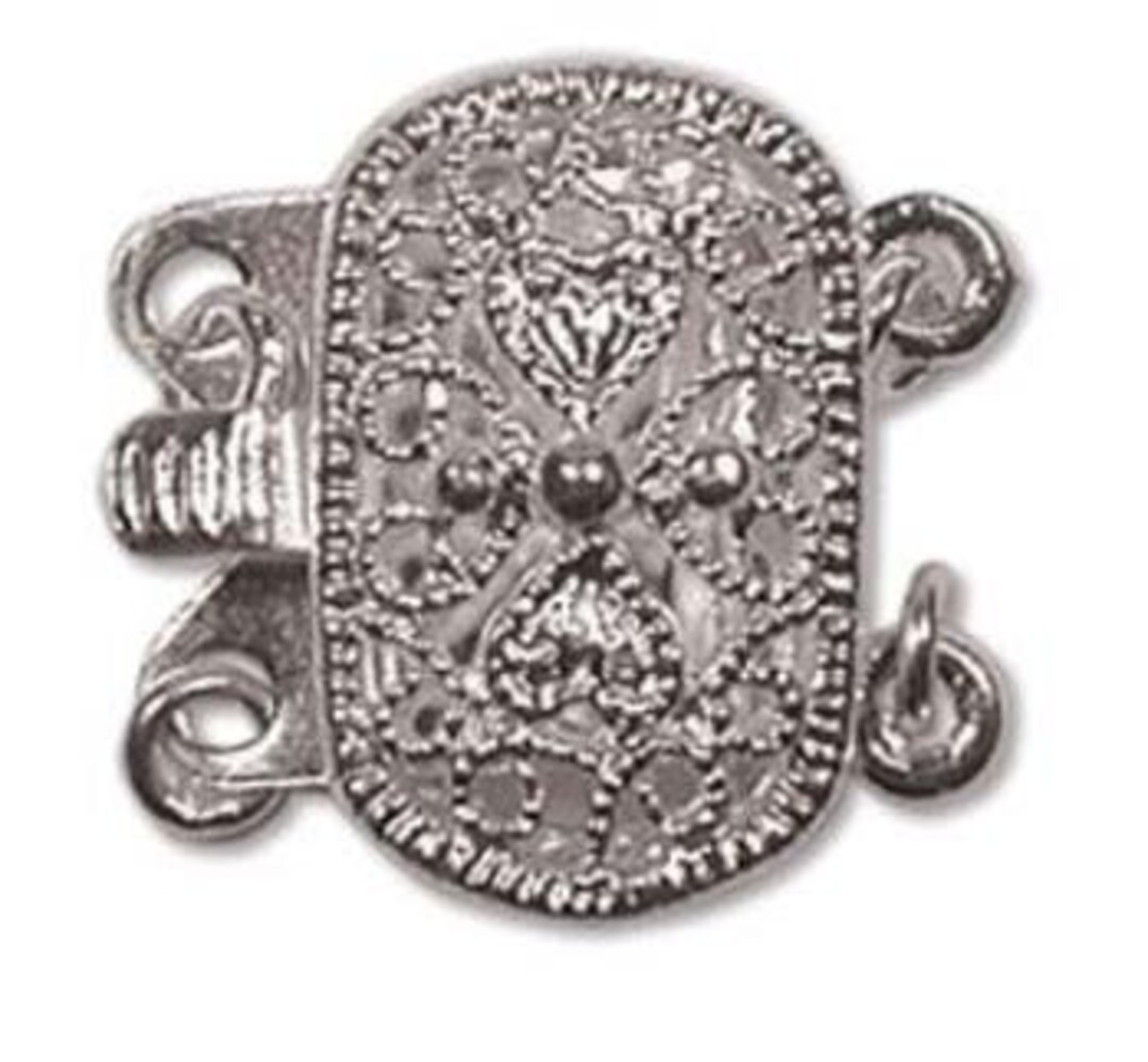 Push Pull Clasp, 2 Strand Silver Plated 9 X14mm, CLSP23SP Qty 1 - Etsy