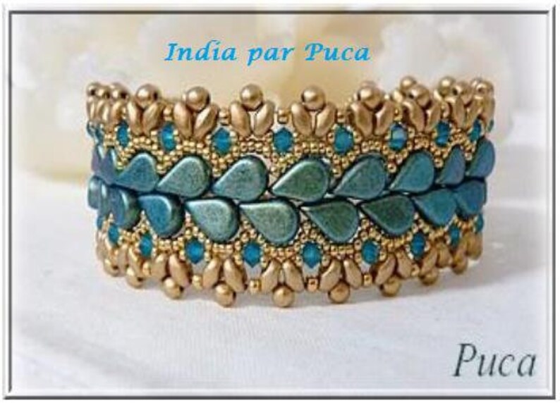 India Bracelet Kit-amos Par Puca Beads. Pattern by Email With - Etsy