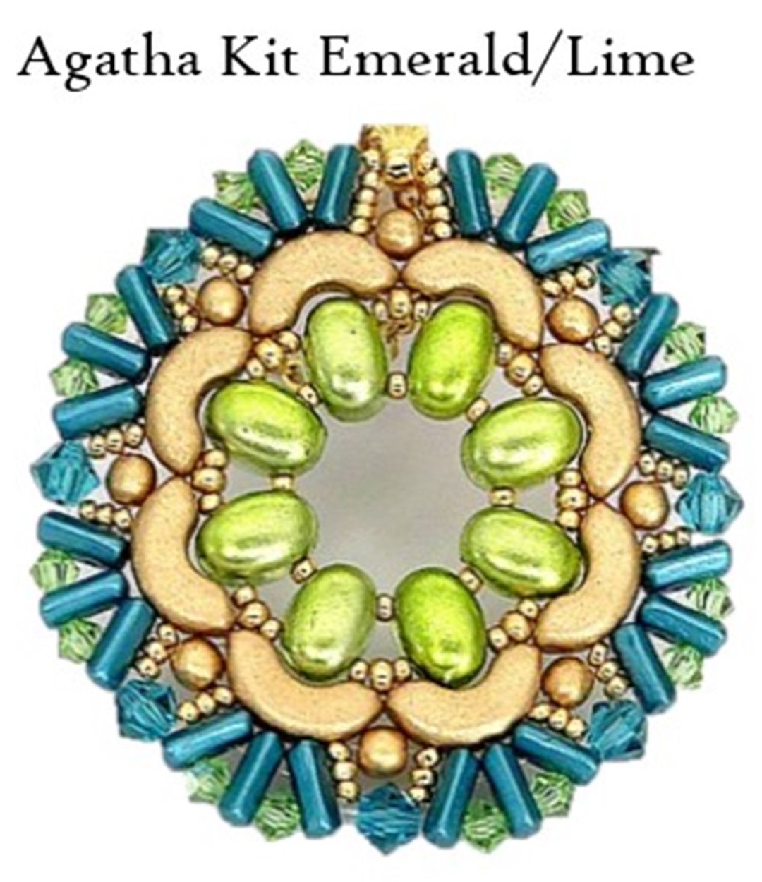 Agatha Pendant Kit-par Puca, Pattern Included by Email With Kit ...