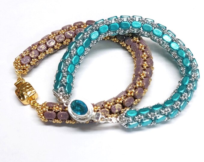 Spirale Lovely Bracelet Kit-lipsi Par Puca Beads *see Color Choices ...