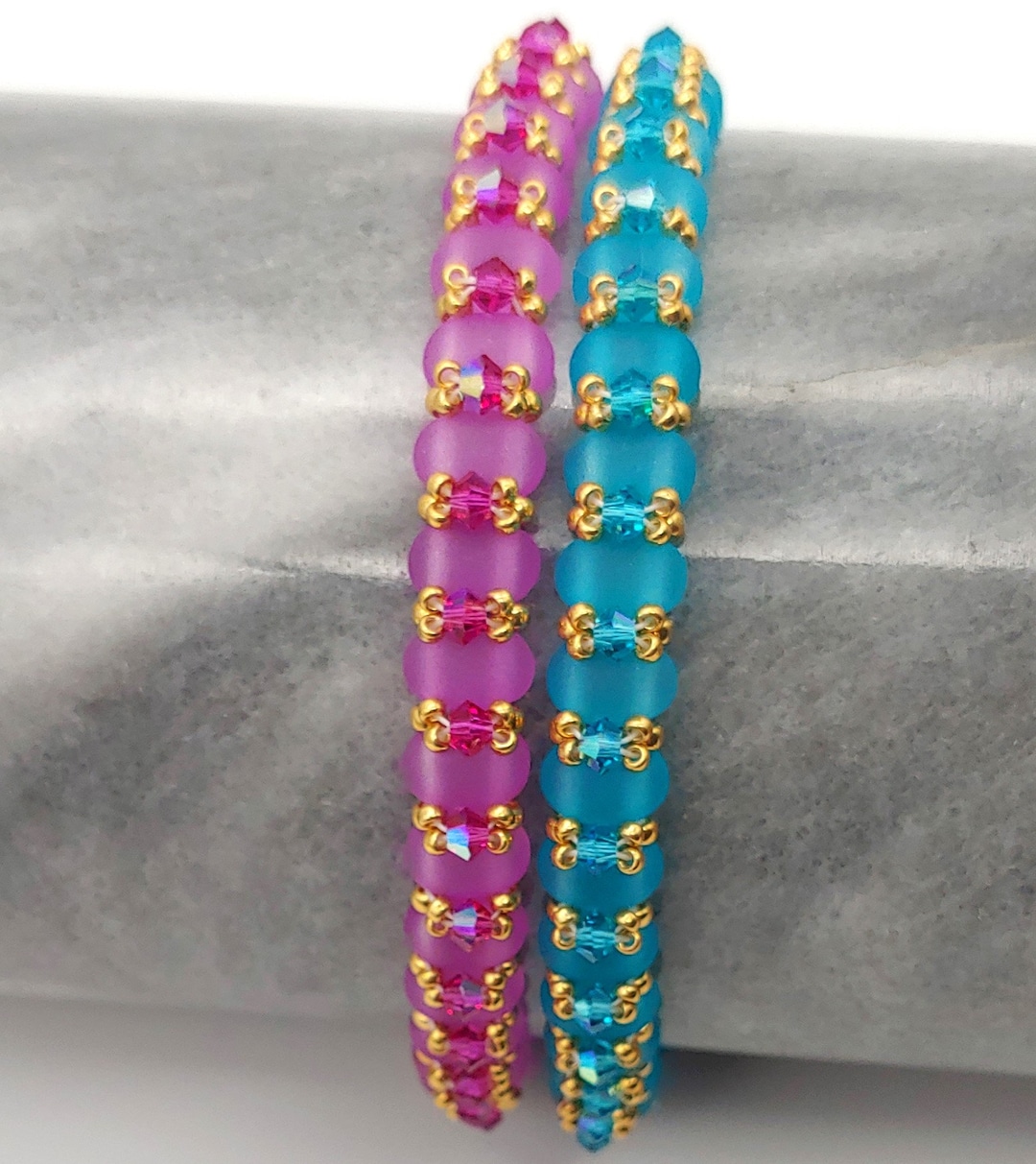 Modesty Bracelet Kit-samos Par Puca Beads. *see Color Choices* Pattern ...