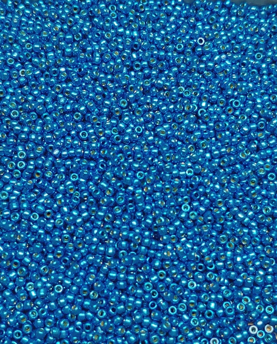 11/0 Toho Royal Blue Galvanized Permafinish Color PF585 Round | Etsy