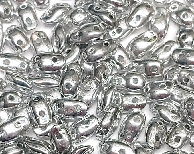 Wave Bead Crystal Full Labrador, 3x7mm 2 Hole Czech Glass, 8 Grams ...