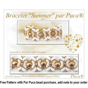 Samos® Par Puca® Full Capri Gold, 2 Hole 5x7mm Czech Glass, 00030-27100 ...