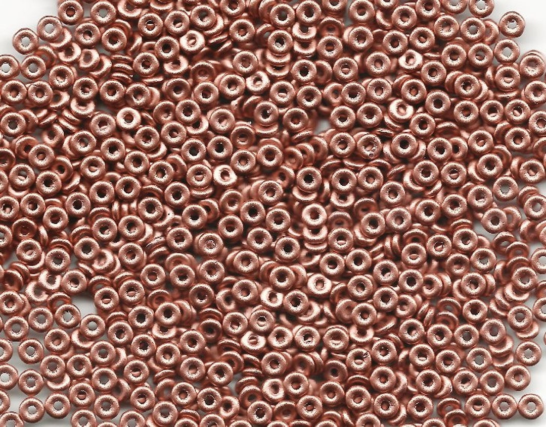 O Bead Vintage Copper, 1X4MM Czech Glass 01770, 5 Grams - Etsy