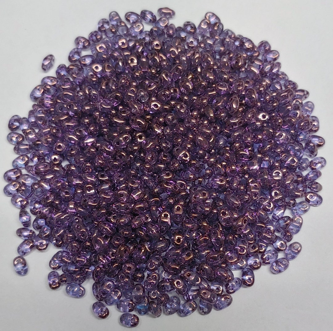 Miniduo Crystal Vega, 2-hole 2x4mm Czech Glass, 00030-15726-10 Grams - Etsy