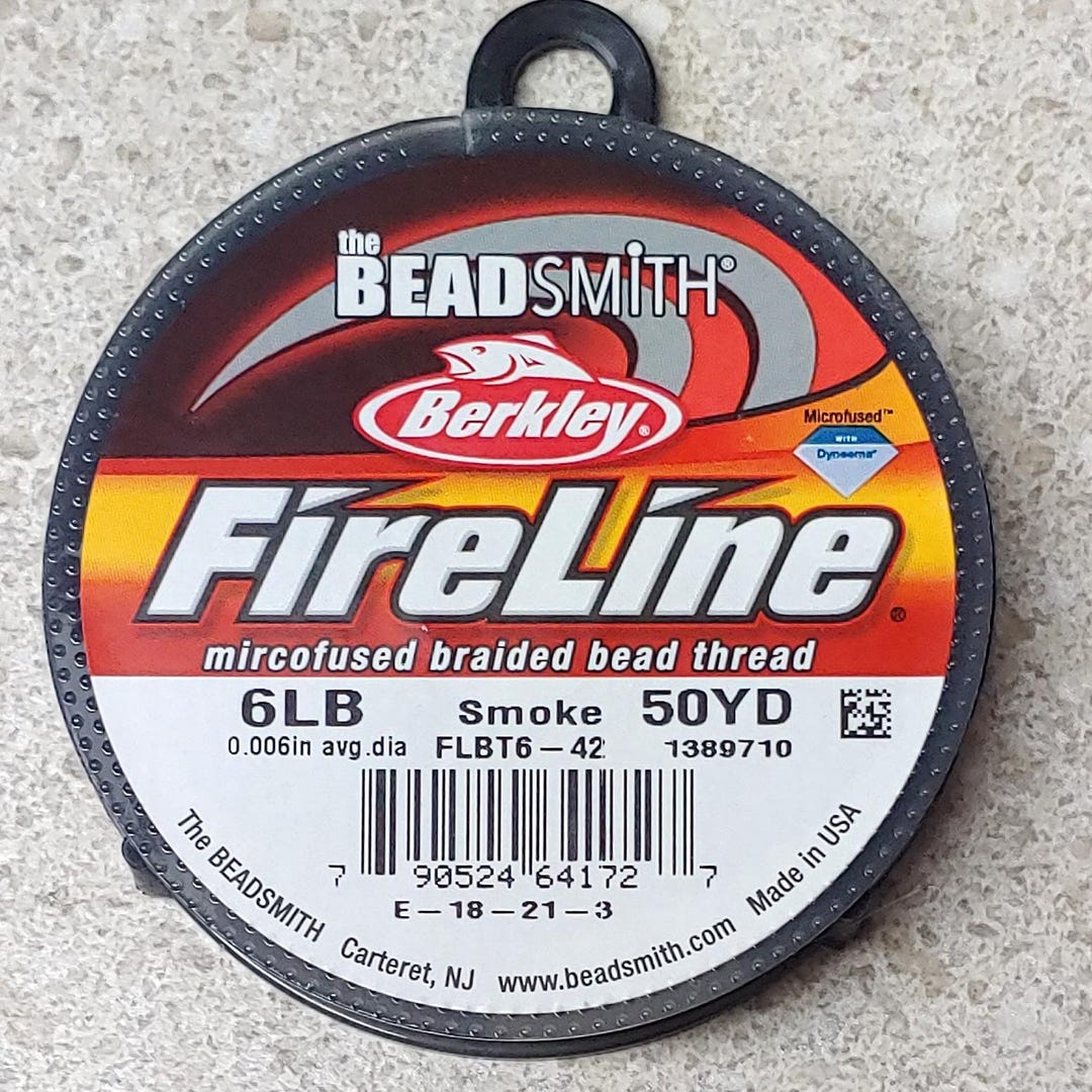 Fireline 6LB Smoke Beading Thread, 50 Yards - Etsy