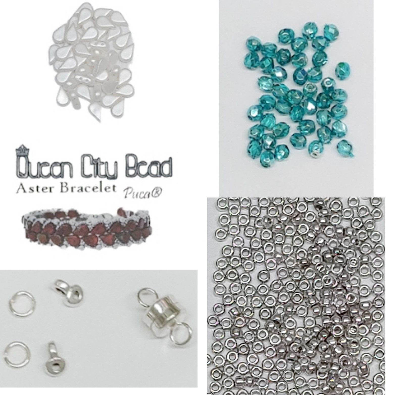 Aster Bracelet Kit-amos Par Puca Beads. *see Color Choices* Pattern by ...