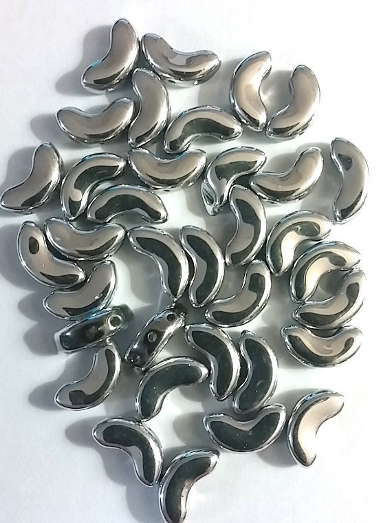 Arcos Par Puca Argentees 5X10 MM Czech glass 27000 30 beads