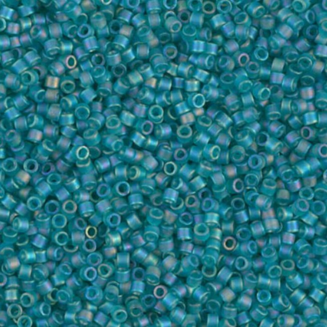 DB1283 11/0 Matte Transparent Caribbean Teal AB Miyuki Delica - Etsy