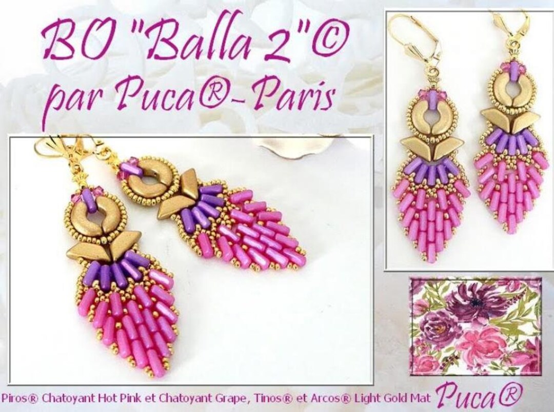 Balla 2 Earring Pattern DO NOT BUY Sent Free by Email-free With Par ...