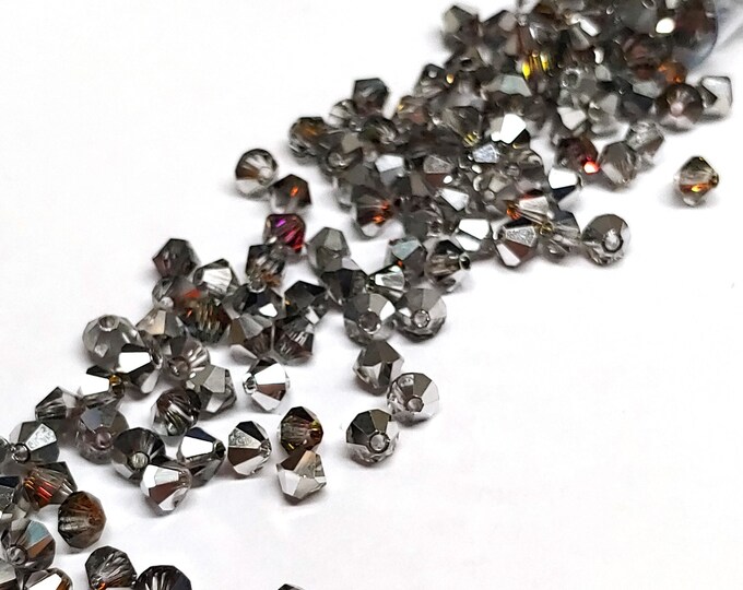 Preciosa 4mm Crystal Volcano, Crystal Bicone - 36 Pieces - Etsy