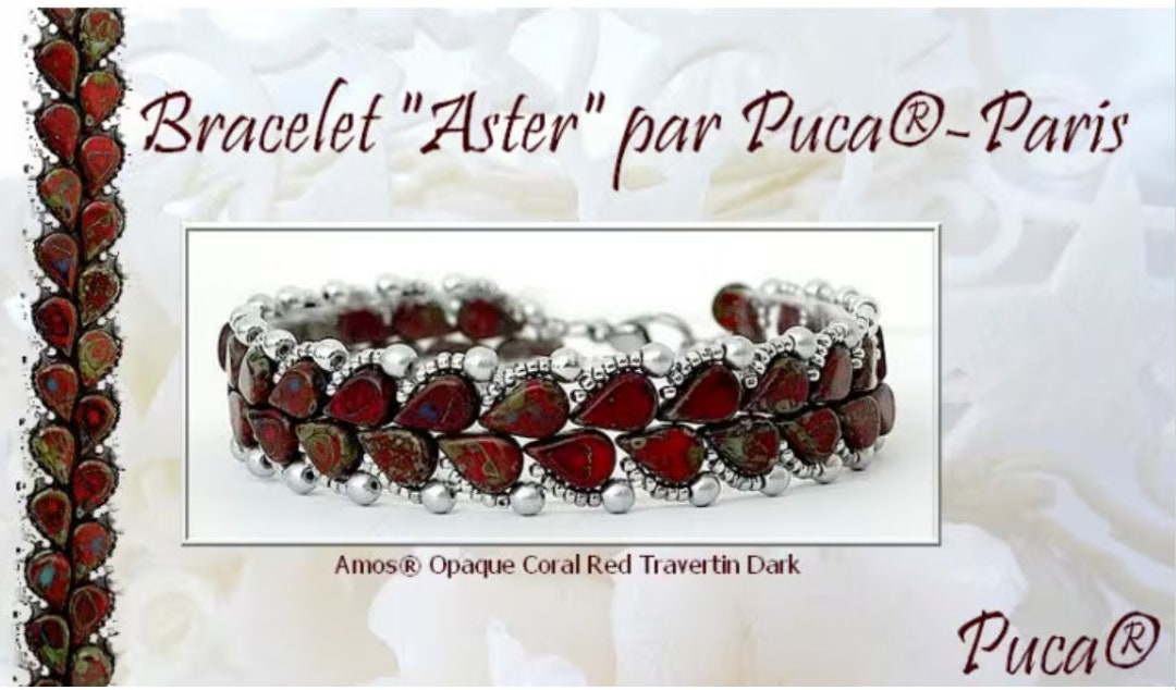 Aster Bracelet Kit-amos Par Puca Beads. see Color Choices Pattern by Email With Kit Purchase ...