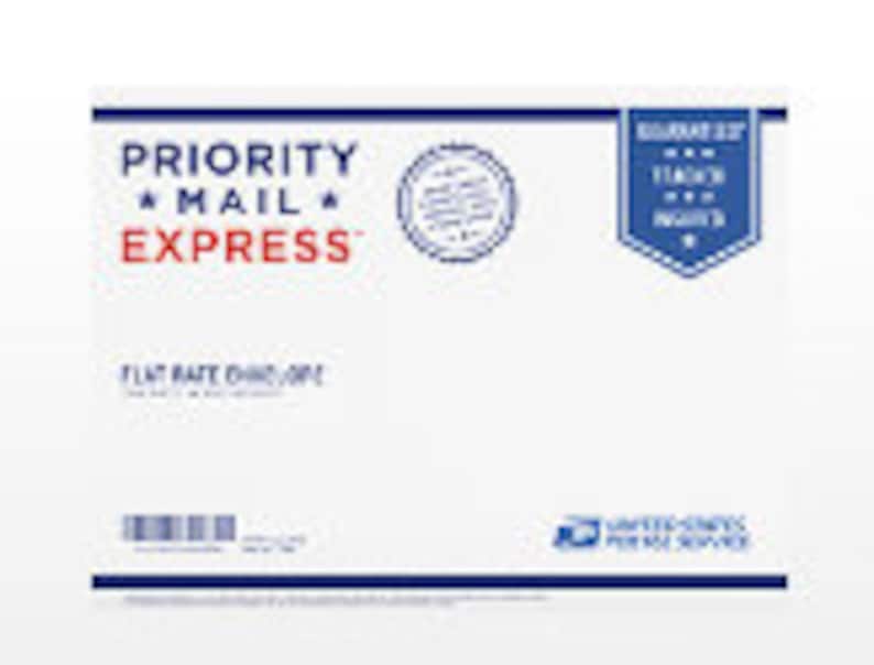 Priority Mail Upgrade, Small Flate Rate Box or Express...see ...