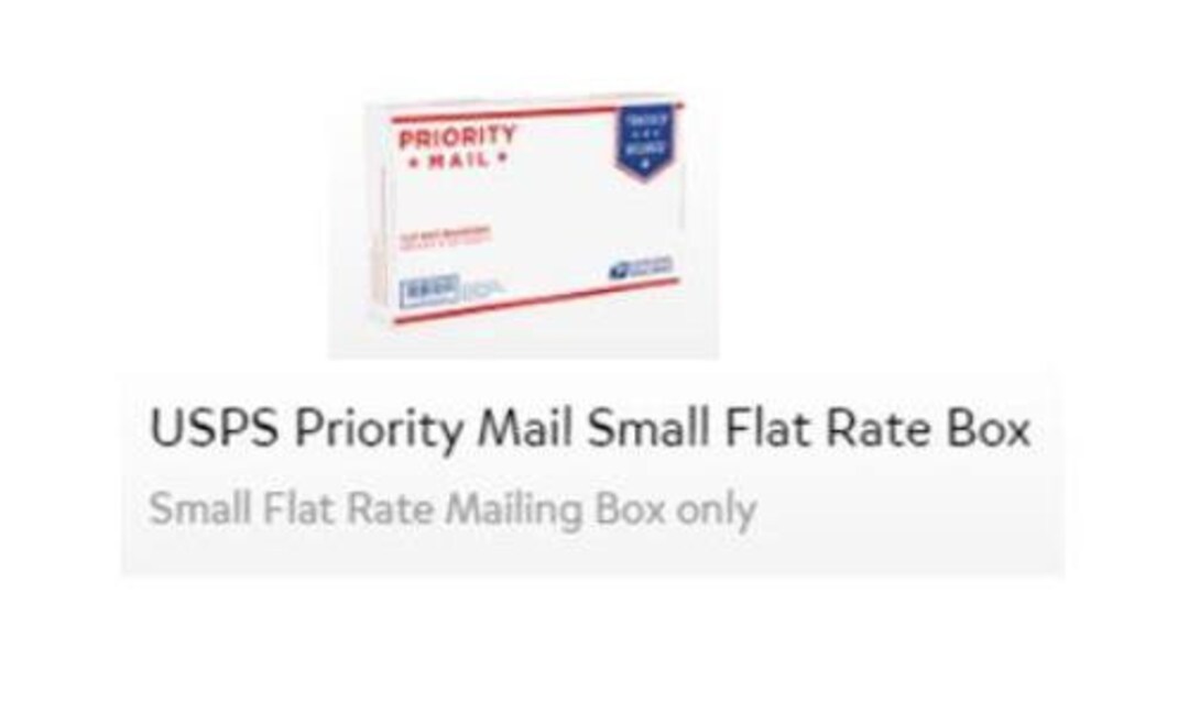 Priority Mail Upgrade, Small Flate Rate Box or Express...see ...