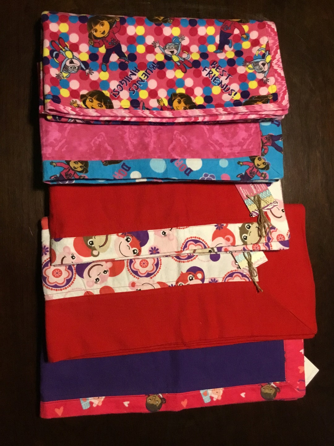 Sale Pink Dora Purple Doc Mcstuffins Red Purple Monkey Faces Oversized ...