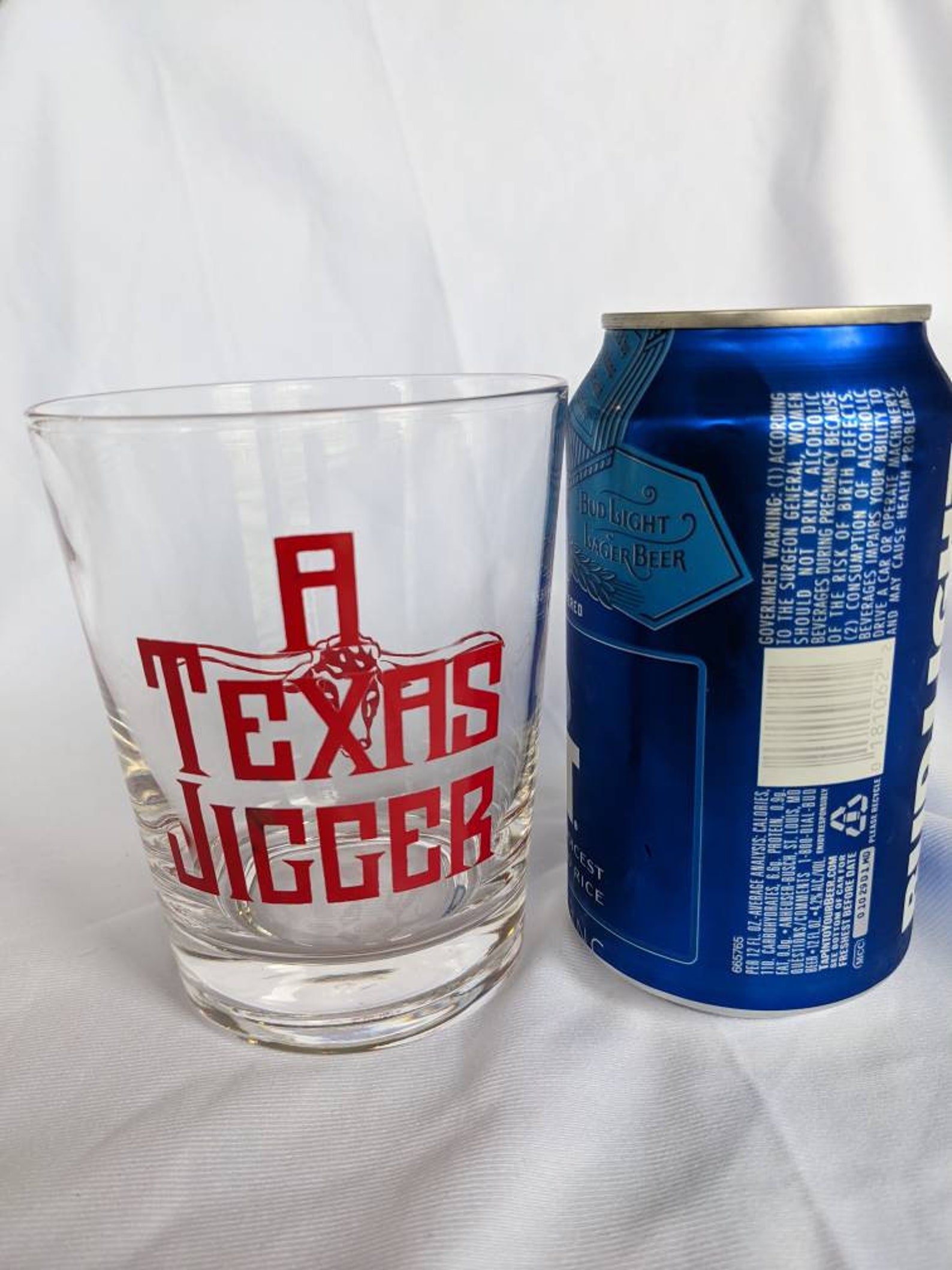 Large A Texas Jigger Shot Glass Cocktail Barware Drinkware Longhorn ...