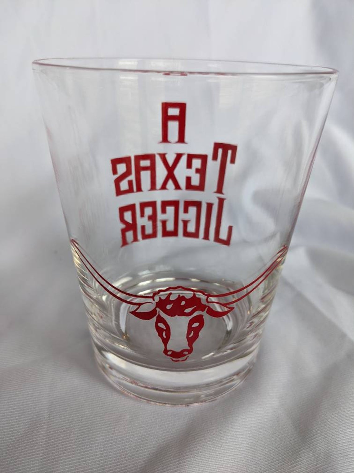Large A Texas Jigger Shot Glass Cocktail Barware Drinkware Longhorn ...
