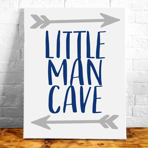MINI Little Man Cave Hexagon 3D Wooden Sign Boys Room Decor - Etsy