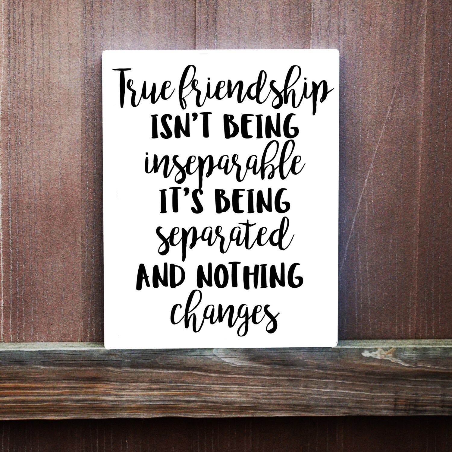 Friendship Sign Friendship Quote On Canvas Gift for Friend | Etsy