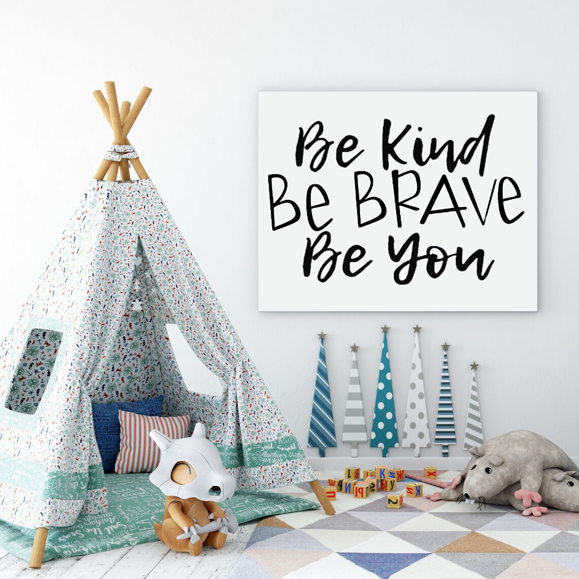 Be Kind Be Brave Be You Sign Brave Sign Home Decor Hand | Etsy