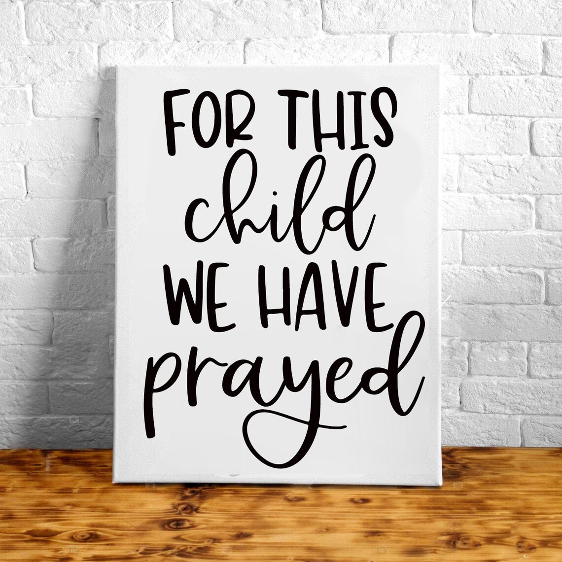For This Child I Have Prayed Custom Hand Painted Canvas Bible - Etsy