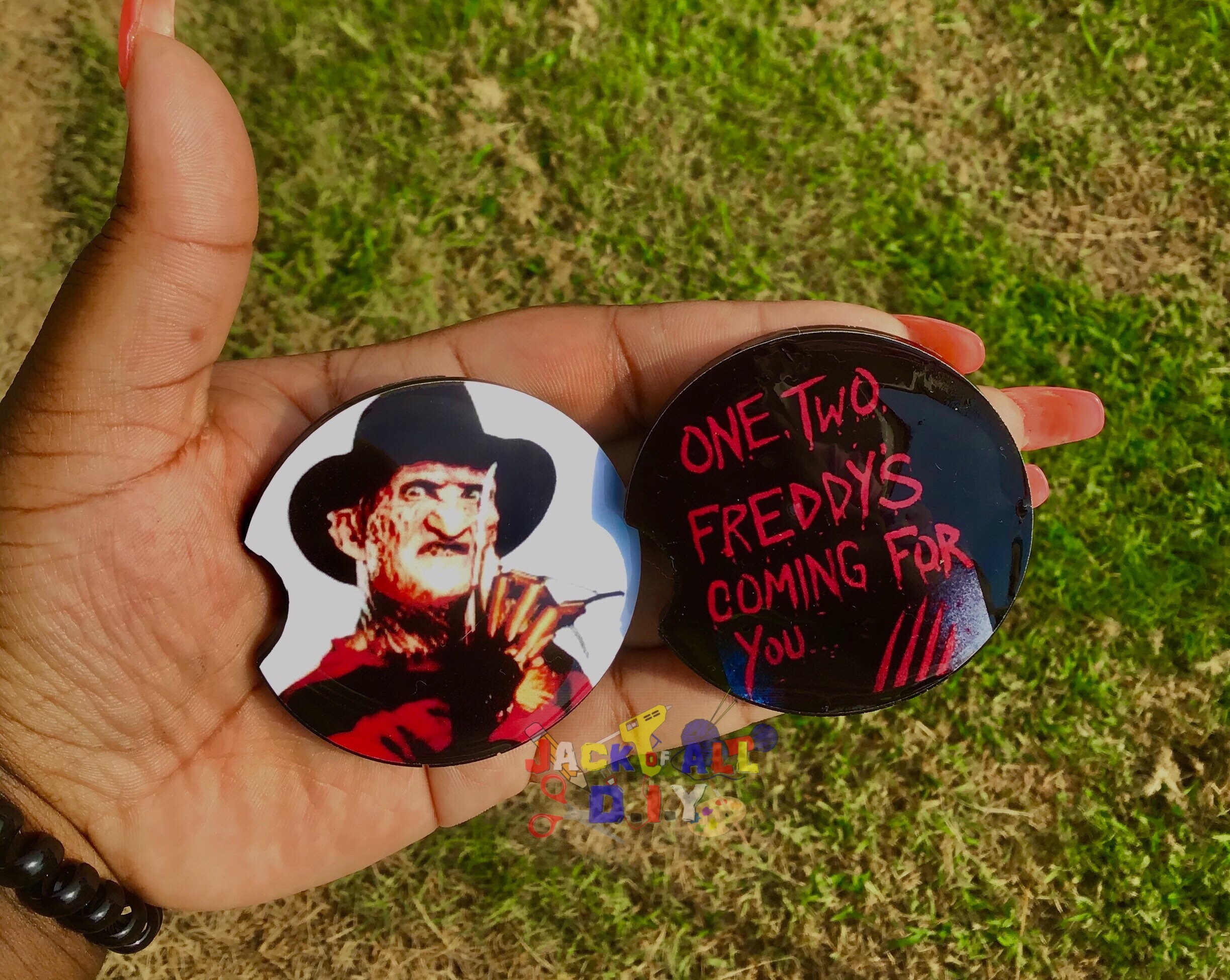 Serial Killer Car Coasters Halloween Car Coasters Halloween | Etsy