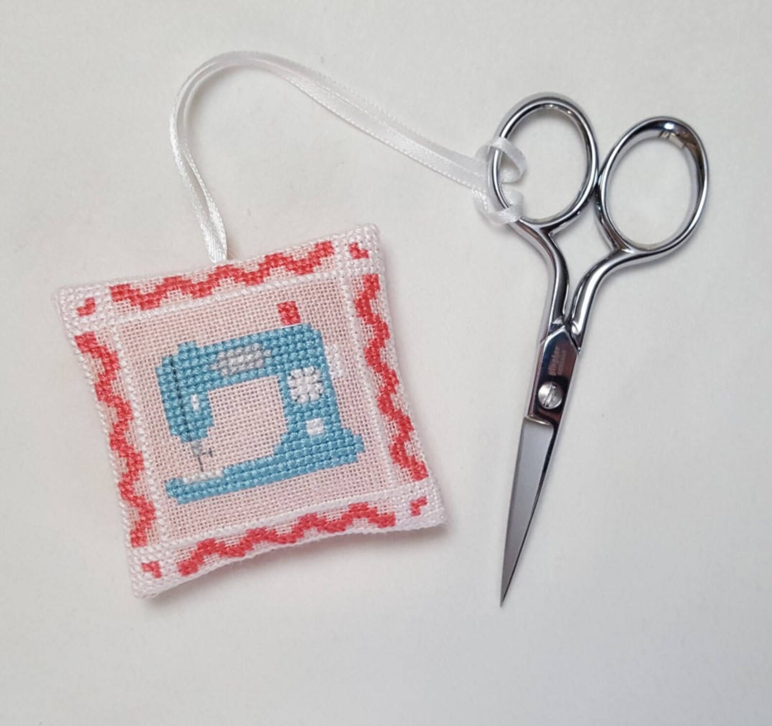 Vintage Sewing Machine Scissor Fob ONLY Cross Stitch Pattern Only - Etsy