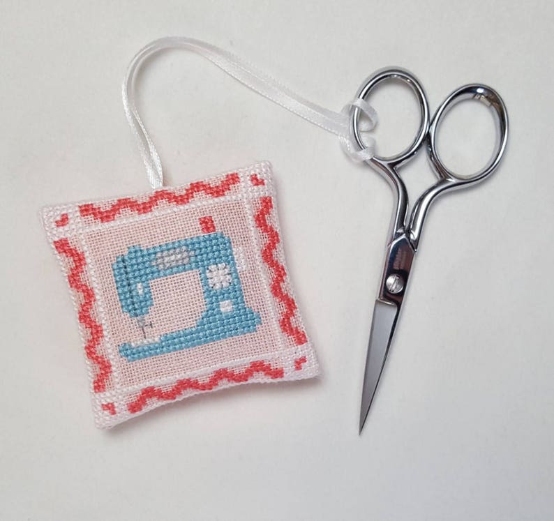 Vintage Sewing Machine Scissor Fob ONLY Cross Stitch Pattern Only - Etsy