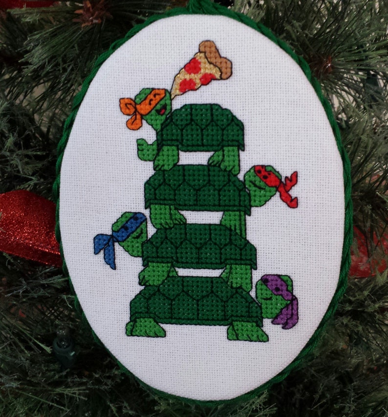 Teenage Mutant Ninja Turtle Christmas Tree - Cross Stitch Pattern Only ...