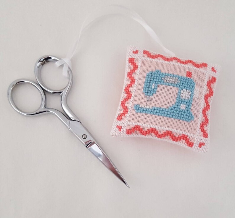 Vintage Sewing Machine Scissor Fob ONLY Cross Stitch Pattern Only - Etsy