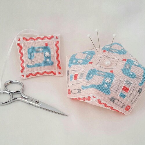 Bee Scissor Case and Fob Cross Stitch and Hardanger Pattern | Etsy