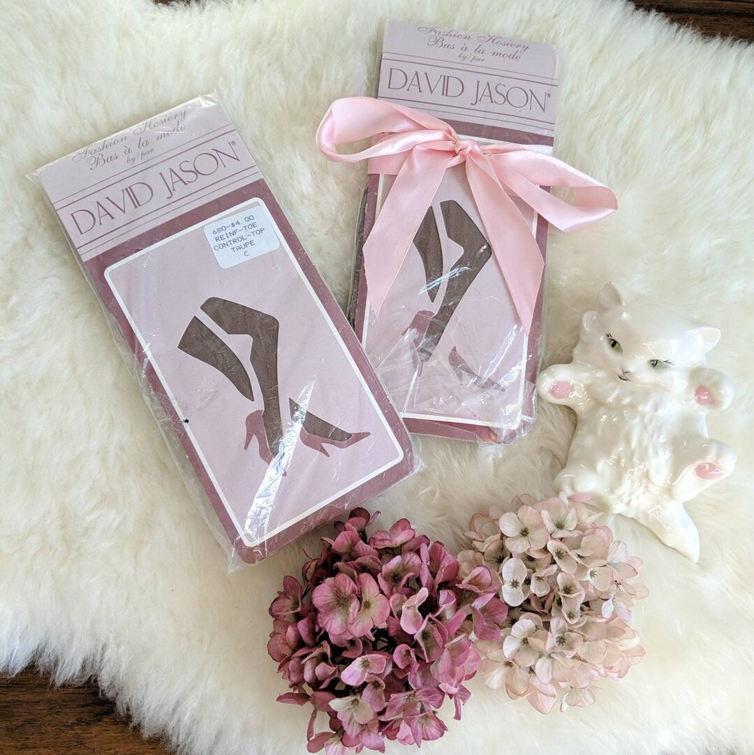 DAVID JASON STOCKINGS - Deadstock Vintage Tights in Original Kitsch ...
