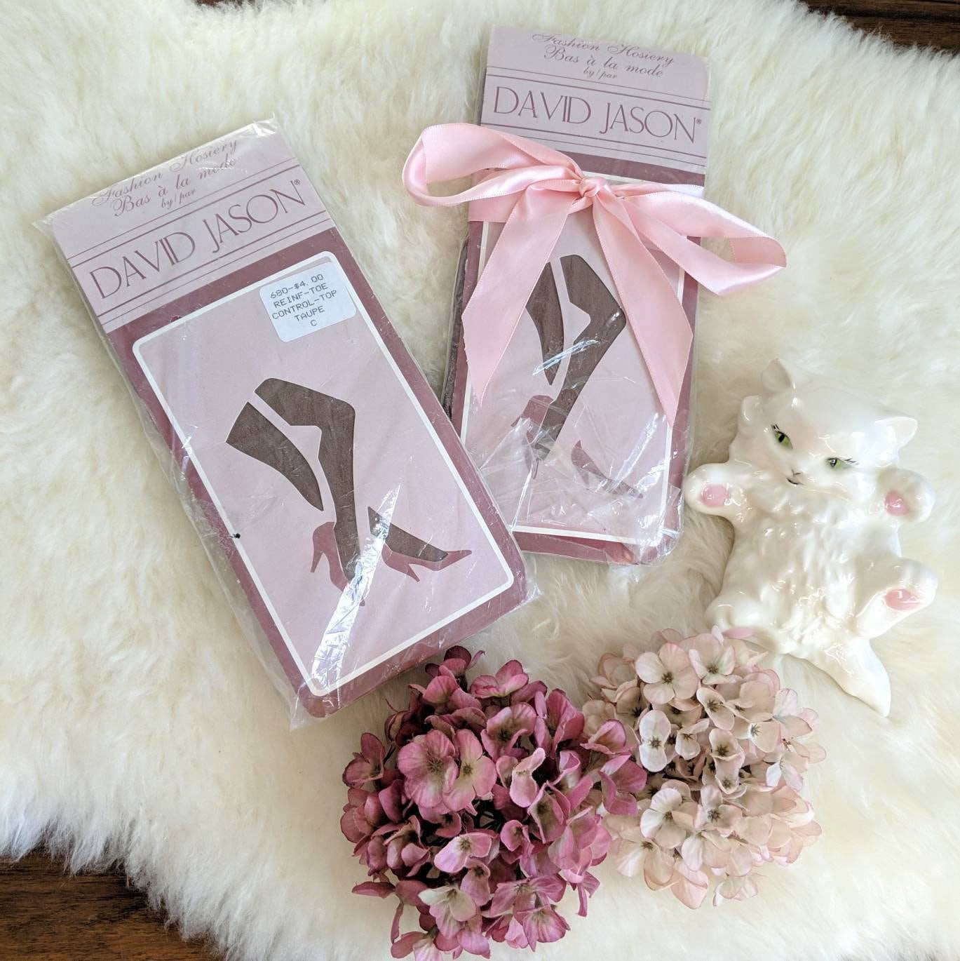 DAVID JASON STOCKINGS - Deadstock Vintage Tights in Original Kitsch ...