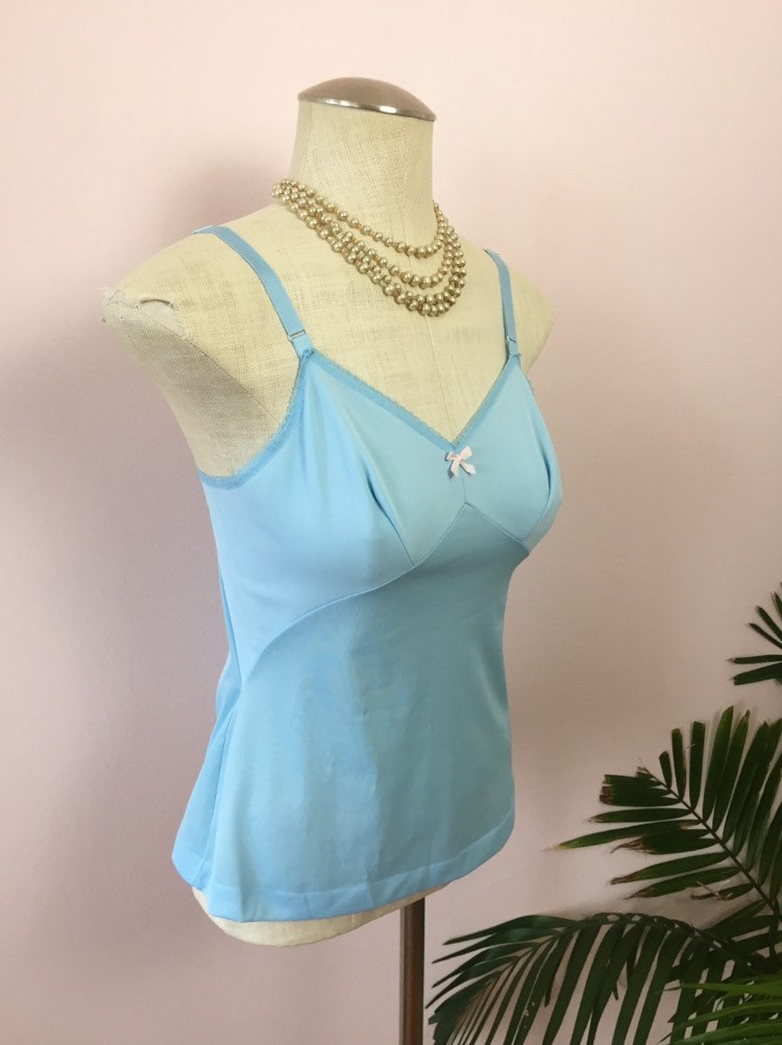LOTTIE Vintage Sky Blue Camisole Retro Lingerie Tank Top | Etsy