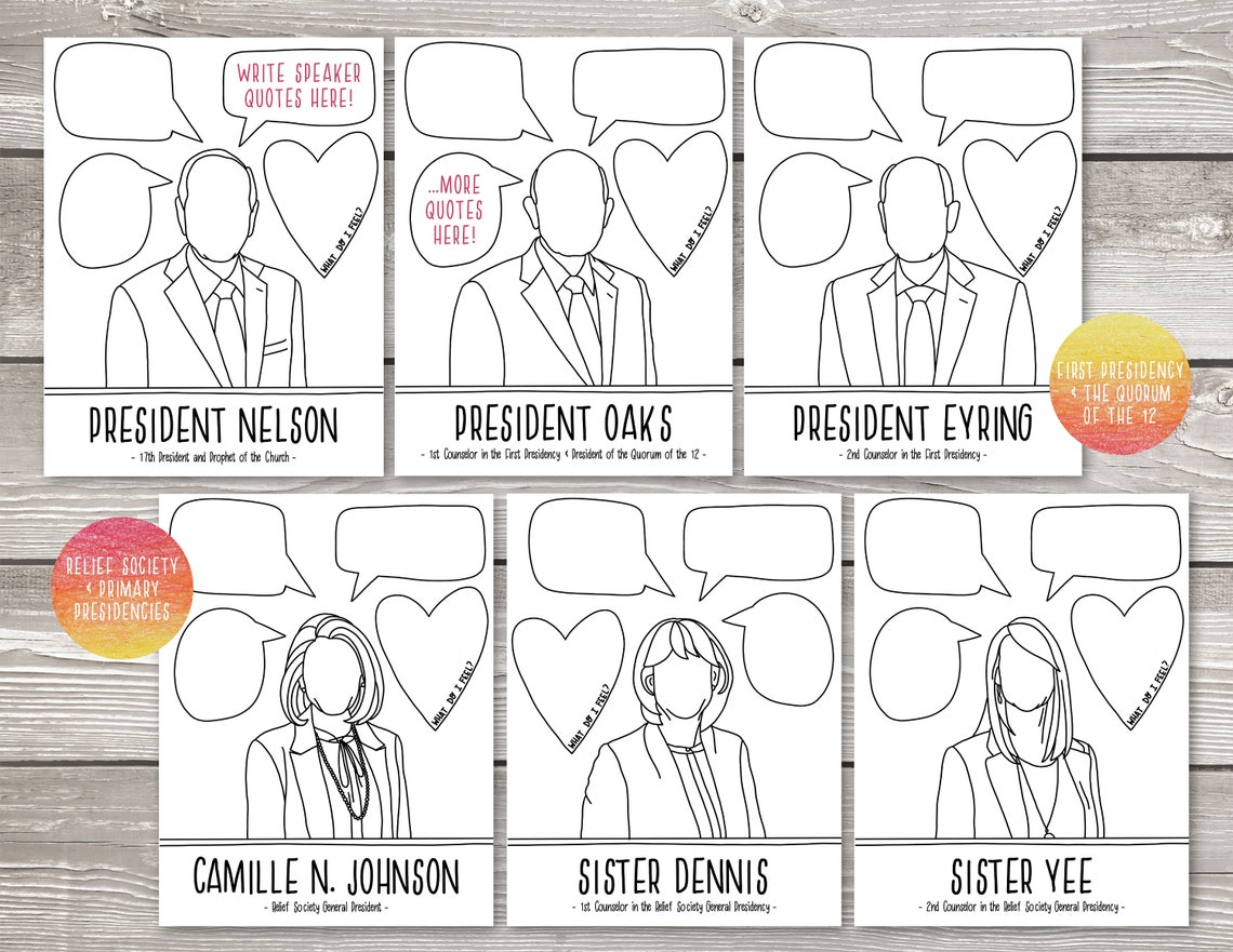 40 Page General Conference Packet INSTANT DOWNLOAD october - Etsy